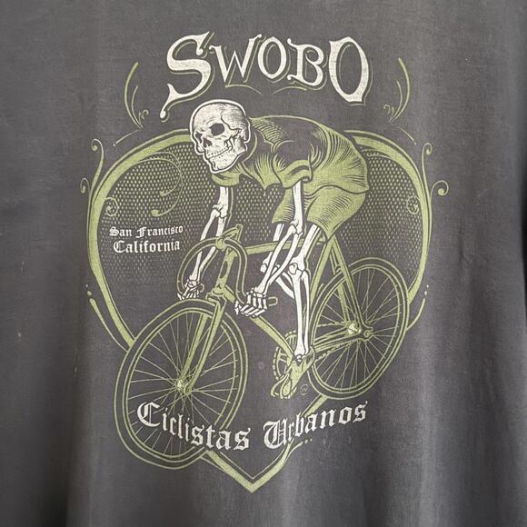 Shirts | Swobo Skeleton Bike Single Speed Tshirt Urban Cyclist ...